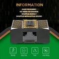 WIGACH 4-Deck Automatic Card Shuffler, Battery Operated, for Playing ...