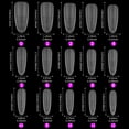 240pcs Matte False Nails With Calibrated Size Markers Short Ladder Long ...