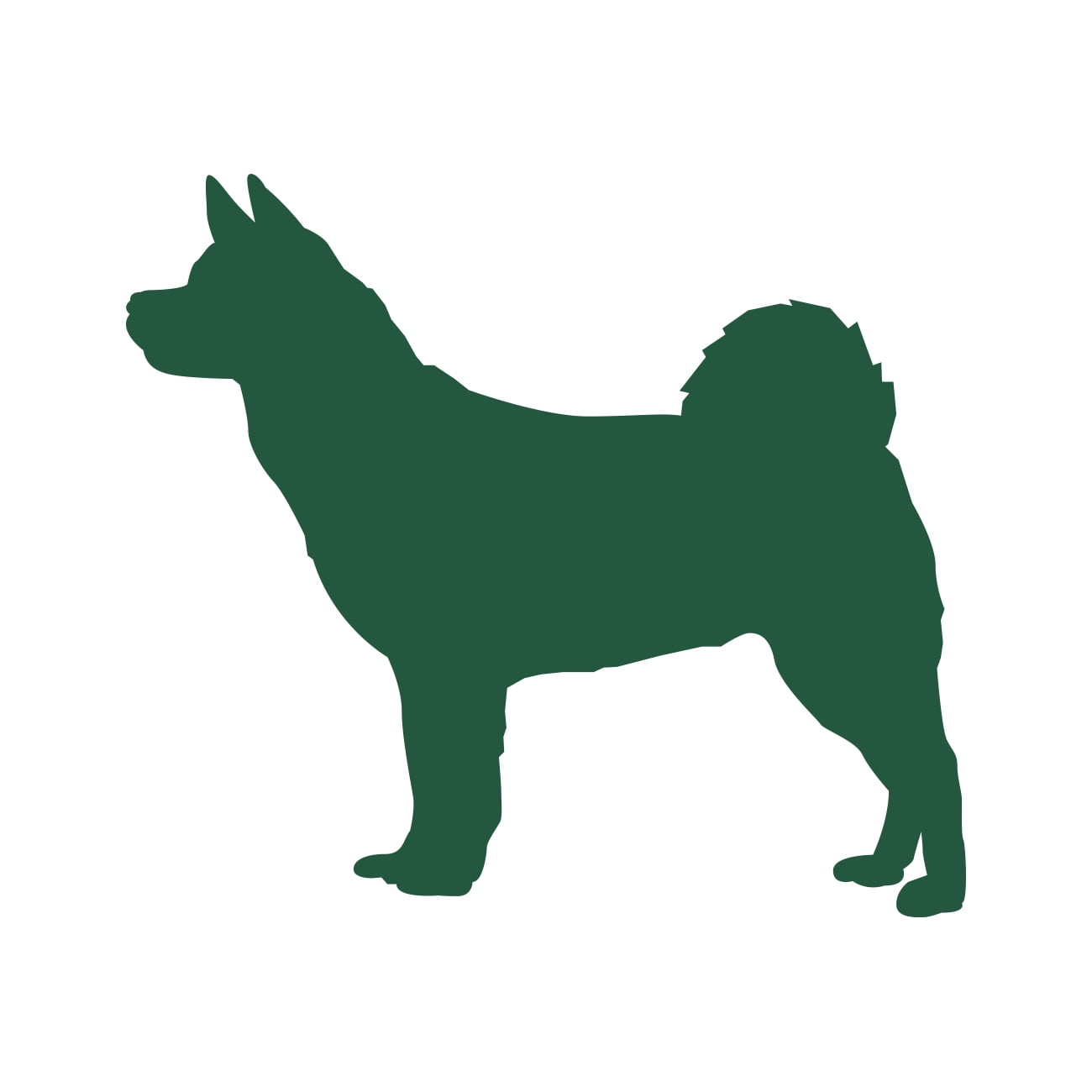 Akita Sticker Decal Die Cut - Self Adhesive Vinyl - Weatherproof - Made ...