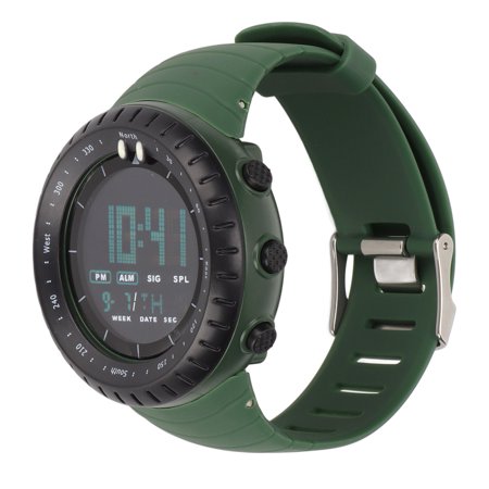 Electronic Wristwatch , LCD Backlight Digital Watch Stylish For Outdoor ...
