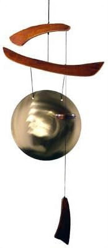 Huge Brass Zen Feng Shui Gong Wind Chime - Walmart.com