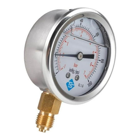 Vacuum Gauge 68mm , -1/0 Vacuum Pressure Bar &-30*Hg Pressure Gauge ...