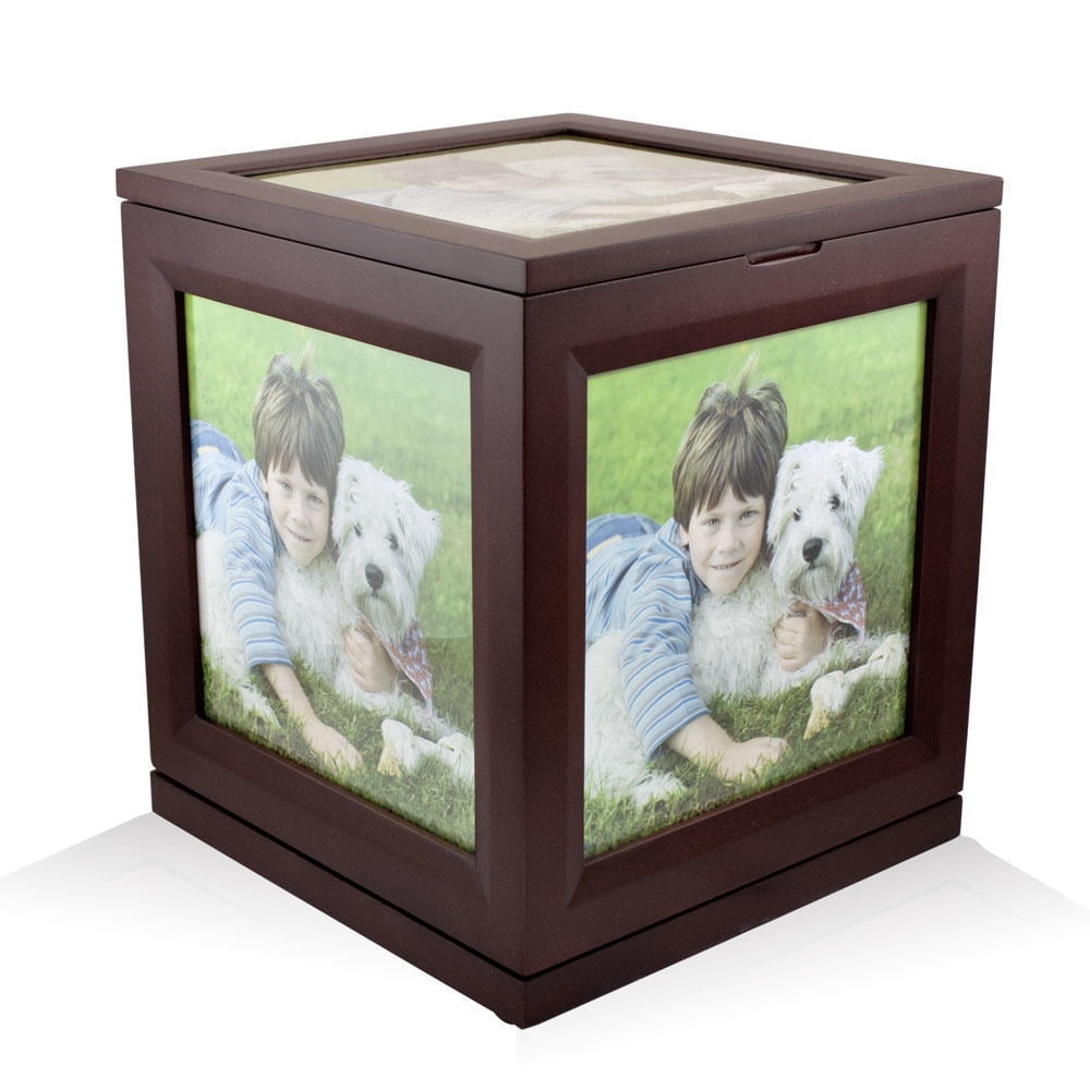 Perfect Memorials Large Photo Cube Rotating Cremation Urn - Walmart.com