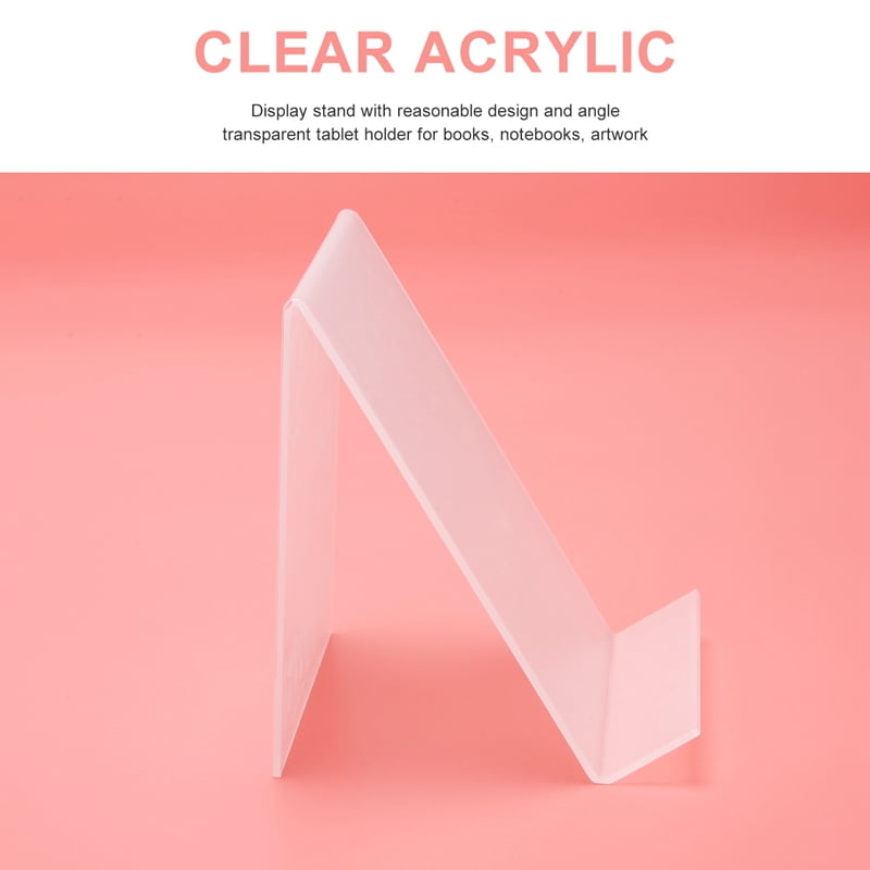 Buy Deoxygene Acrylic Book Stand with Ledge,Transparent Acrylic Display ...