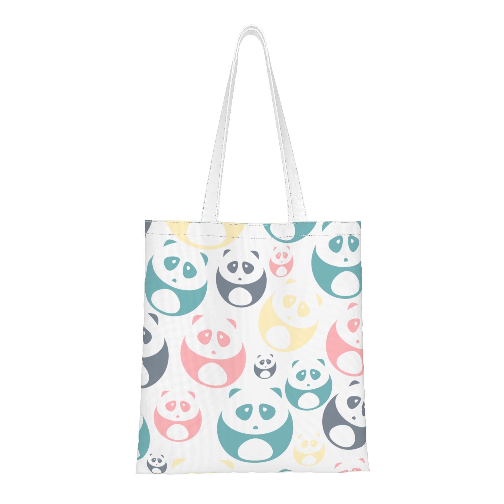 DouZhe Reusable Grocery Bags, Cartoon Cute Pandas Animals Lightweight ...