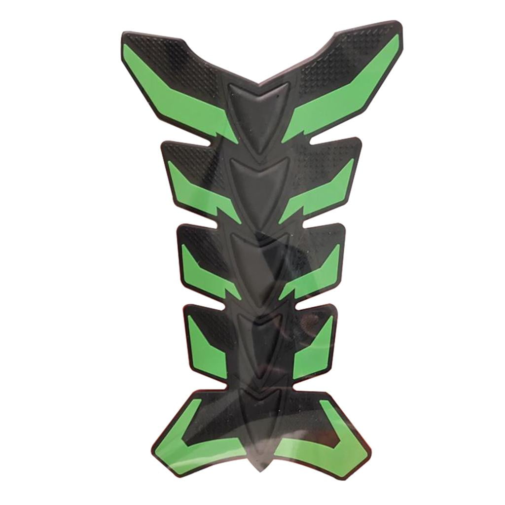 Universal Tank Pads 3D Design Rubber Sticker Tank Motorcycles, Green ...