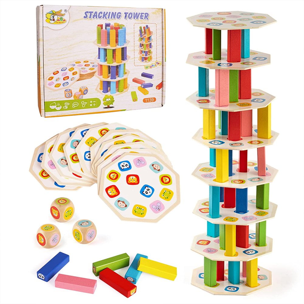 Click here for Generic Wooden Blocks Stacking Tumbling Tower Game... prices
