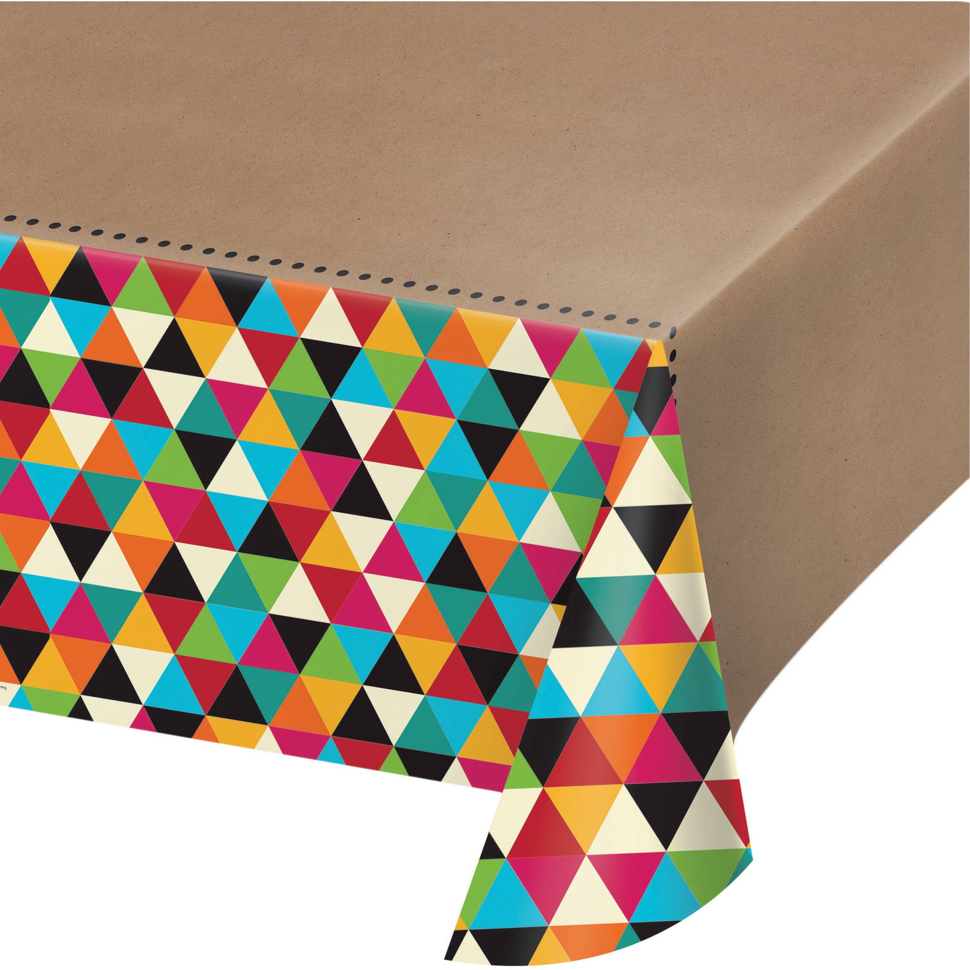 Birthday Kraft Plastic Tablecloth - Walmart.com