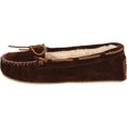 Minnetonka Women's Soft Sole Suede Cally Hardsole Moccasin Slipper ...