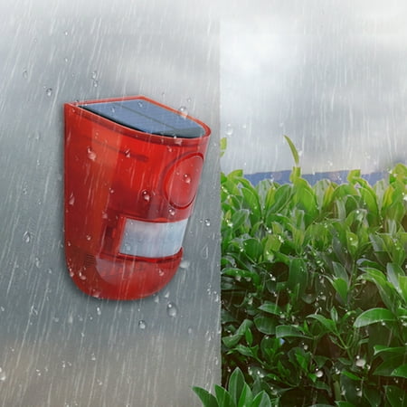 Flmtop Strobe Alarm Solar Charging RIP Motion Sensor LED Strong Light ...