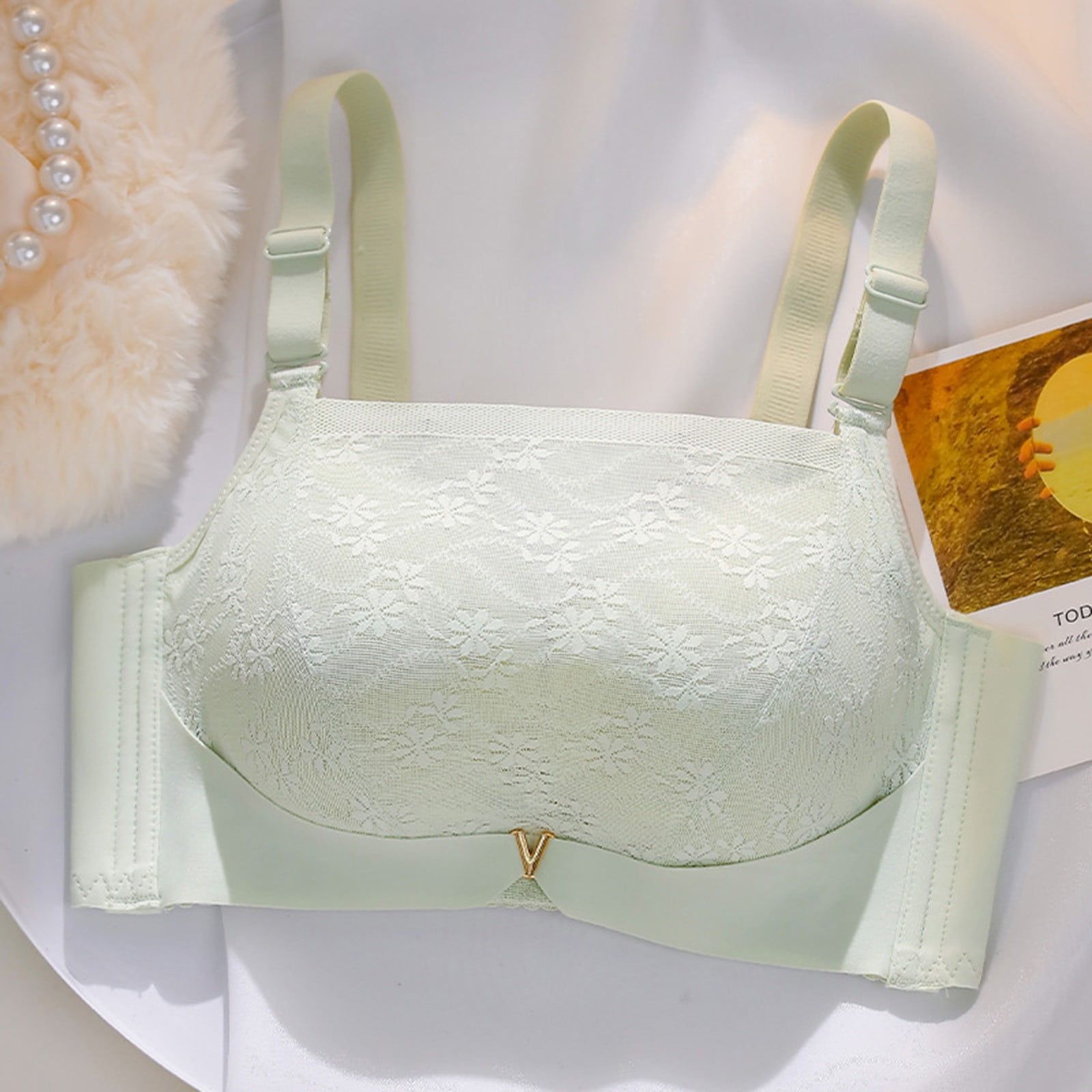 QIPOPIQ Solid Underwire Push Up Bra Clearance Women's Small Bra Push-up ...