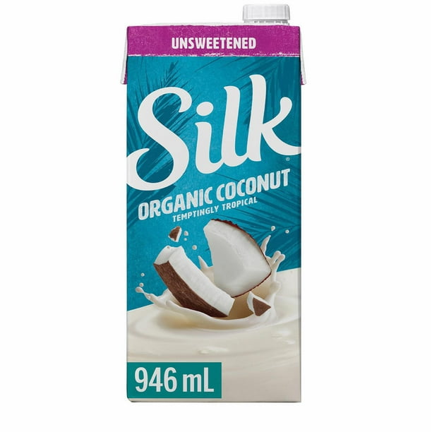 Silk Organic Coconut Beverage, Unsweetened, Dairy-Free, Shelf Stable ...
