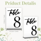 5*7 inch Acrylic Sign Gold Printed Table Numbers, Wedding Table Number ...