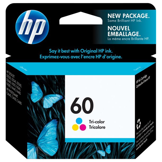 HP 60 Tri-colour Original Ink Cartridge (CC643WN), Tri-Colour - Walmart.ca