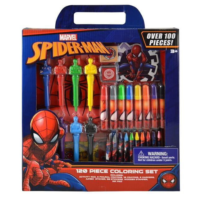 DDI 2325772 Spiderman Coloring Set - 100 Piece - Case of 48 - Walmart.com