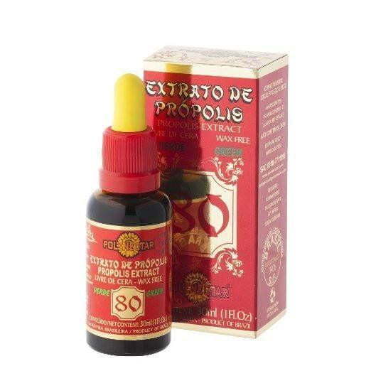 Polenectar Brazil Green Bee Propolis Extract Wax Free 80 (30mL ...