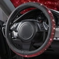 Car-Grand Bling diamond rhinestones leather steering wheel cover ...