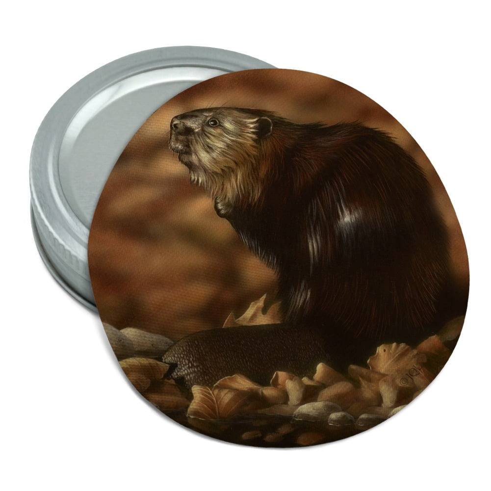 Beaver by the River Round Rubber Non-Slip Jar Gripper Lid Opener ...