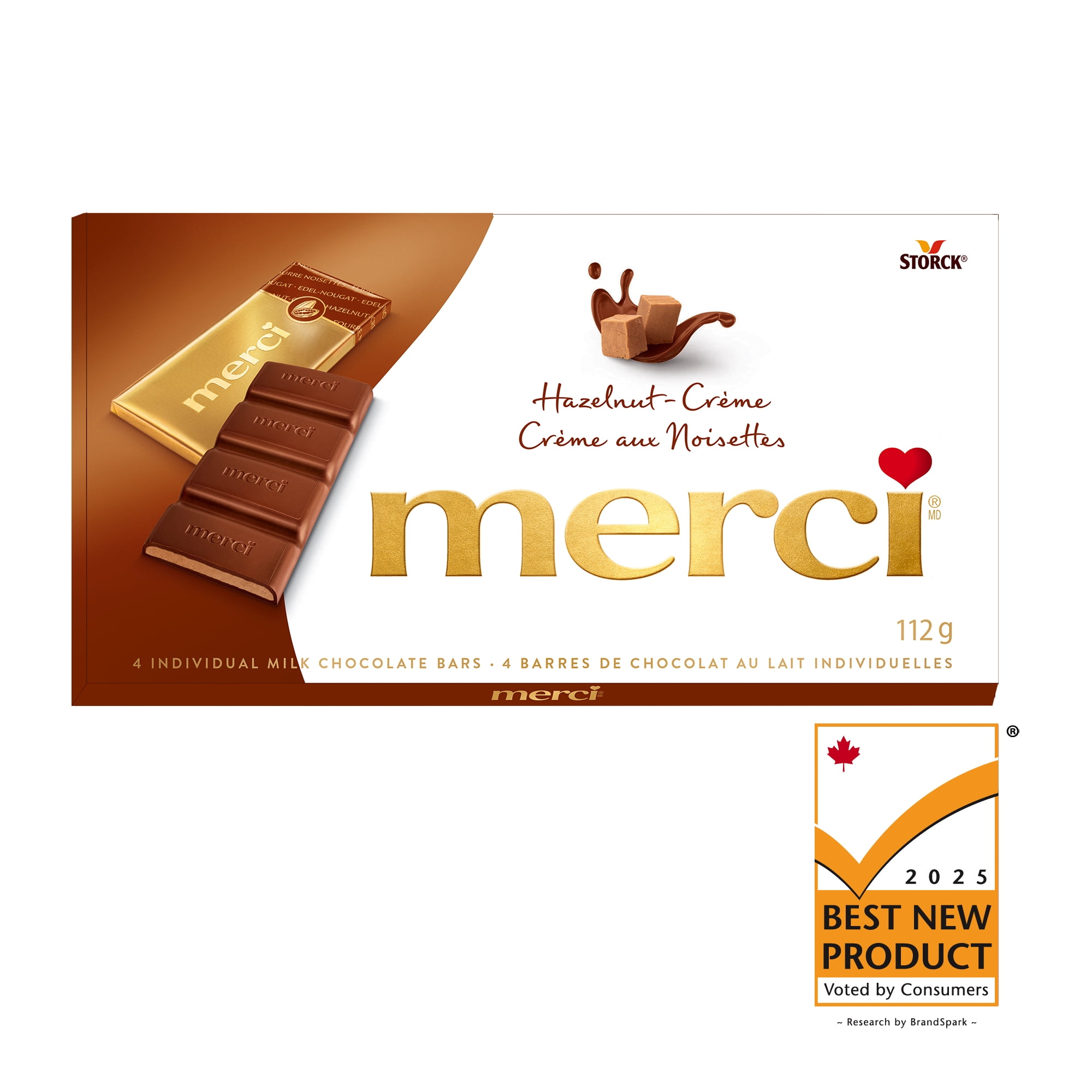 merci® Chocolate bar, Hazelnut-Crème 112g - Walmart.ca