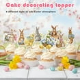 Agiufgs Easter Cupcake Toppers Cardboard, Festive Bunny Chick Egg ...