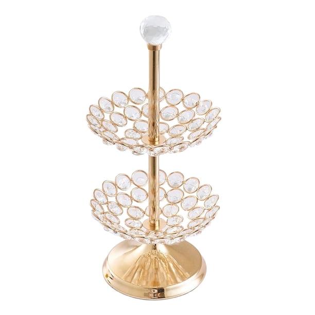 2 Tier Fruit Bowl Dessert Classical Cookie Tray Rack Delicate Display ...