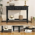 3More Entryway Console Table with 3 Drawers,42" Carved Hallway Table ...