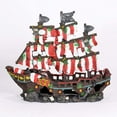 Penn-Plax Deco-Replicas Striped Sail Shipwreck Aquarium Decor– Large ...