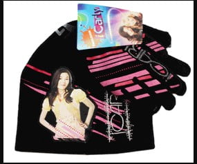 Black and Pink iCarly Beanie and Gloves Set - Walmart.com