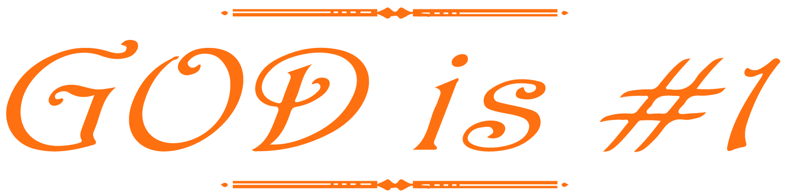 God is # 1 Vinyl Decal Sticker Quote - Medium - Pastel Orange - Walmart.com