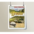 Affixzi Leysin Switzerland Vintage Travel Poster Print, Unframed Canvas ...