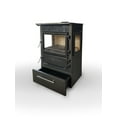 Northshire Stove 305-3D 100m² Wood Burning Heat Efficient Mini Stove ...