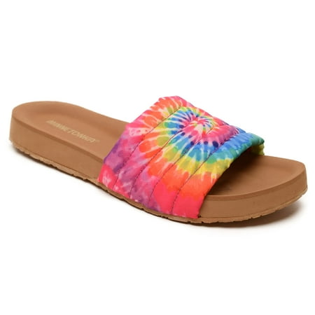 Minnetonka Heidi - Comfy Slides for Women Featuring Vibrant Fabric ...