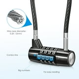 Combination Locks, AMIR Long Shackle 4 Digit Code Resettable ...