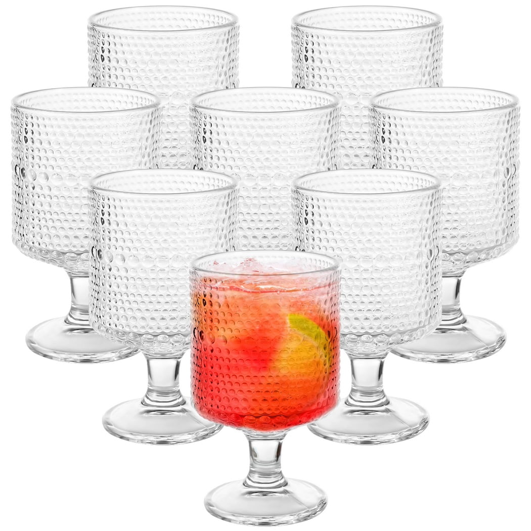 vasos para beber Hobnail, cristalería de copas de agua vintage, juego ...