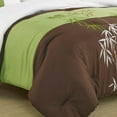 Chezmoi Collection Simon 7-Piece Bamboo Embroidered Bed in a Bag ...