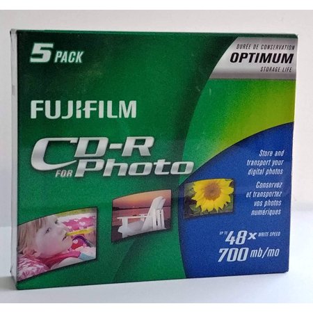 Fujifilm 5pk CD-R 80m for Photo with Hangtab | Walmart Canada