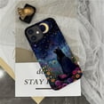 Compatible with iPhone 11 Case,Cat Look Sky Pattern 2 in 1 Double ...