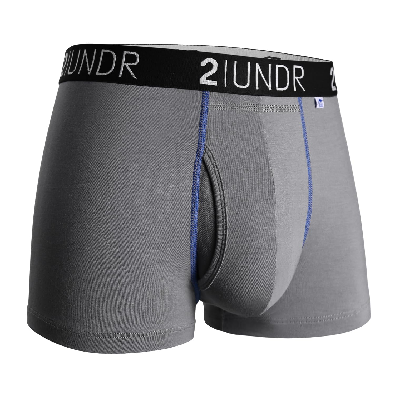 2UNDR Swing Shift 3" Boxer Trunk Underwear (Grey/Blue, Medium) - Walmart.ca