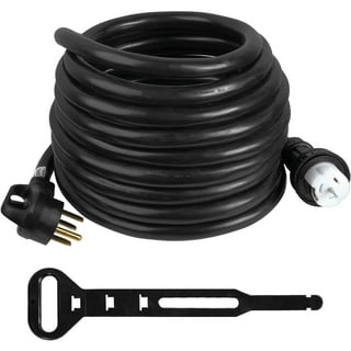 Cordinate 3-Outlet Grounded Extension Cord, 10ft Braided Cord, Green ...