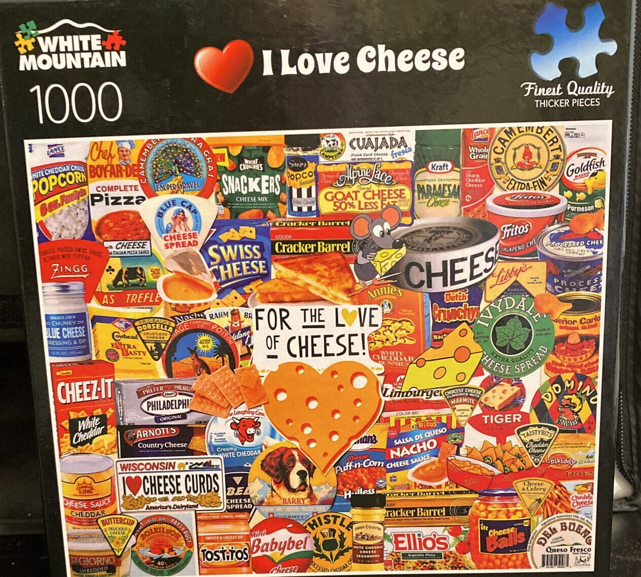 White Mountain I Love Cheese 1000 Piece Puzzle - Walmart.com