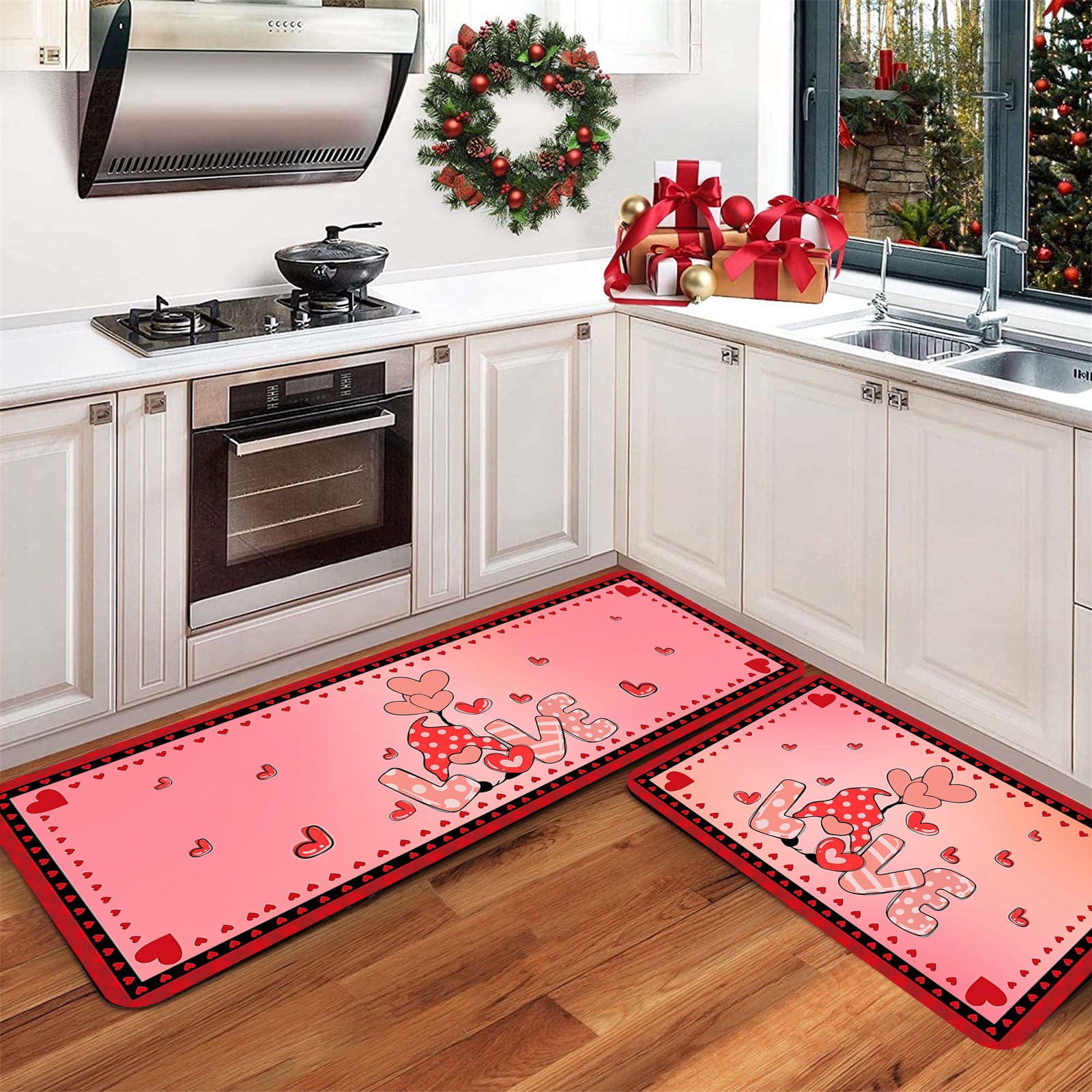 Click here for Riforla Valentines Day Kitchen Carpet (2 Pieces) S... prices