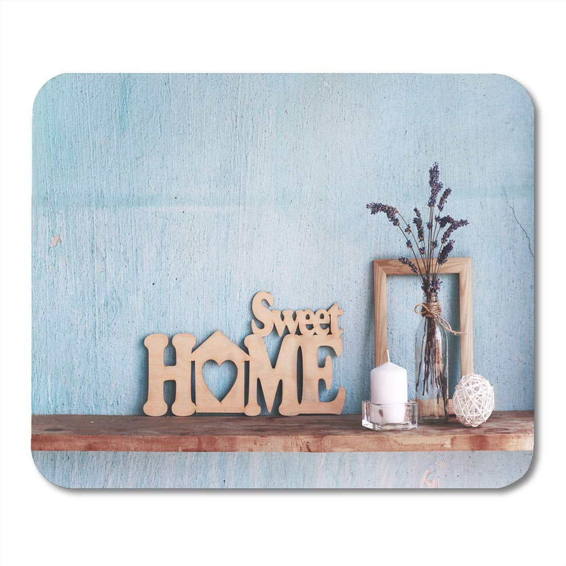 SIDONKU Shabby Old Interior for Farmhouse Lavender in Glass Vase ...