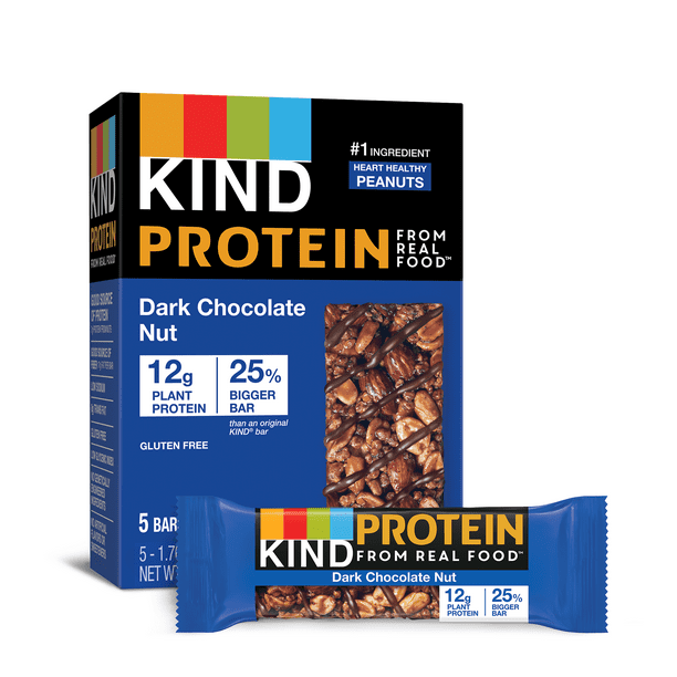 KIND Protein Bars, Double Dark Chocolate Nut, Gluten Free, 12g Protein ...