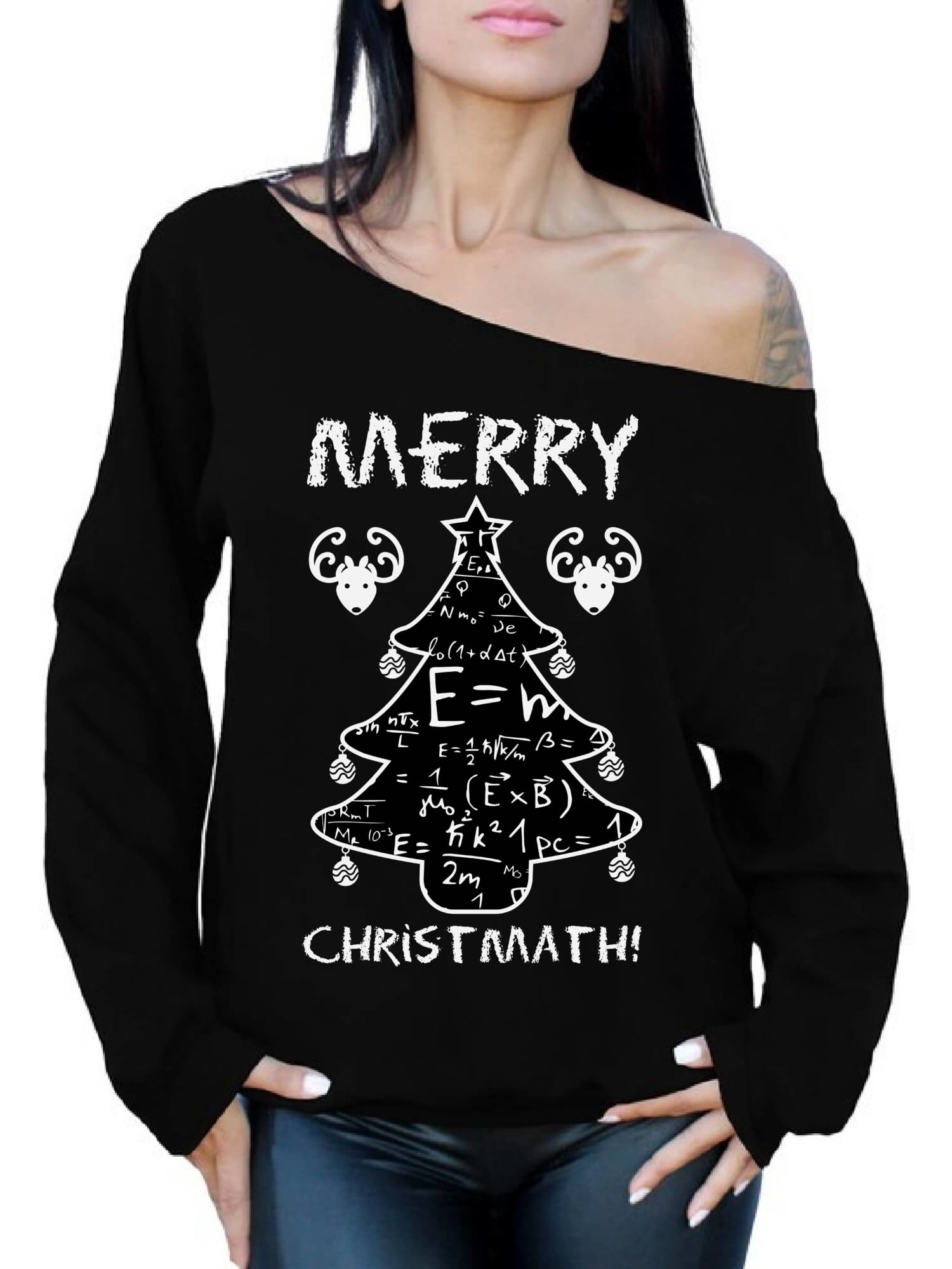 Awkward Styles Merry Christmath Off The Shoulder Sweatshirt Christmas ...