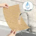 AOMOTA 2 Pack Textured Pebble Sink Mat Protector, Adjustable PVC, 15.7 ...
