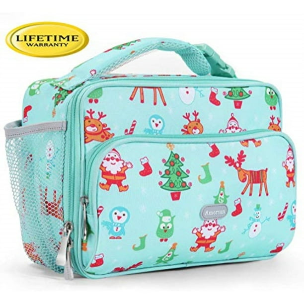 amersun kids lunch bag, durable insulated school lunch bag with padded ...