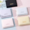 Agiufgs Small Compact Short Wallet, Three-Fold Design Holds Cards and ...