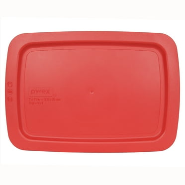Pyrex Replacement Lid 232-PC 2-Qt Red Plastic Rectangle Cover (2-Pack ...