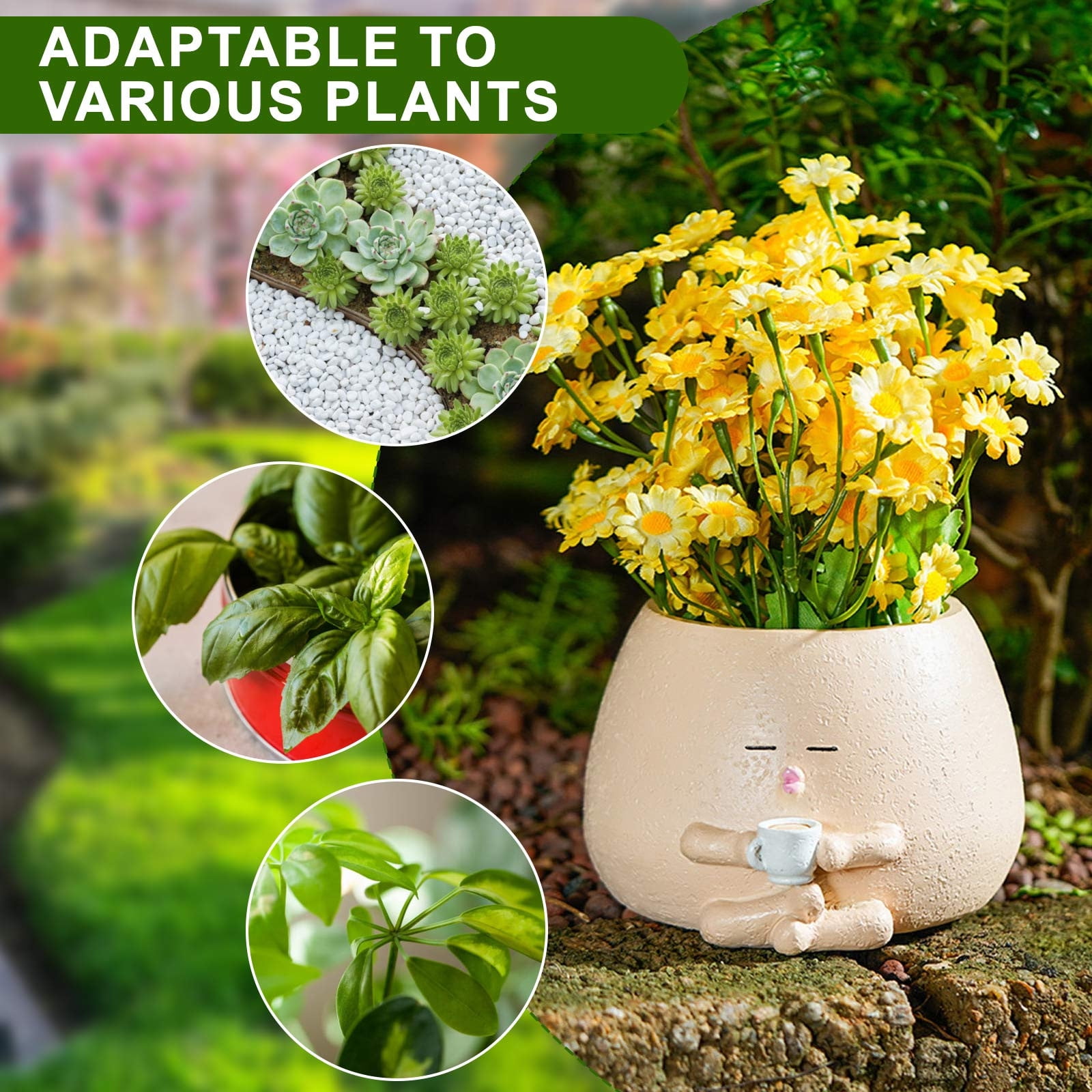 Click here for Egnmcr The Pouting Flower Pot Is A Unique Coffee D... prices