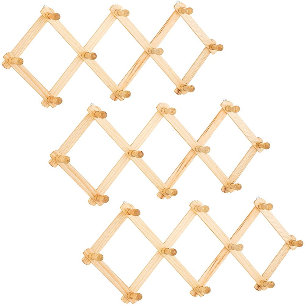 Click here for Choks Chok Set Of 3 Accordion Wood Expandable Rack... prices